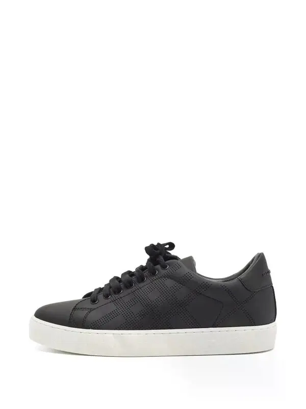 Burberry Westford Leather Sneakers - Black