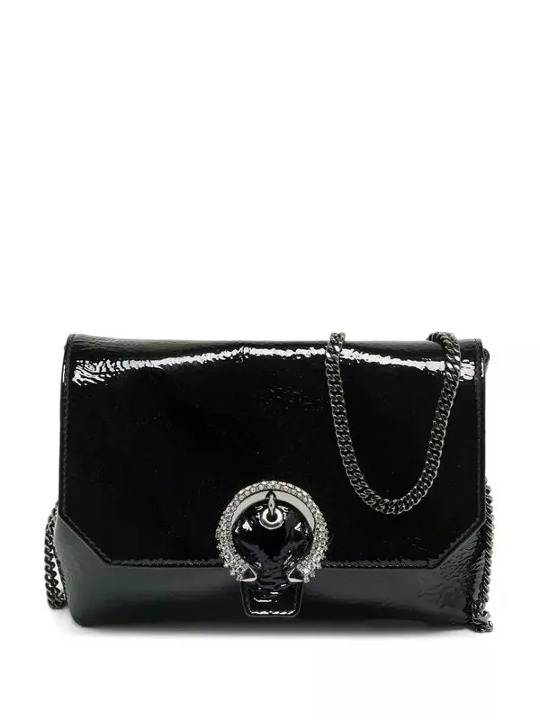 JIMMY CHOO Madeline Crystal Shoulder Bag - Black