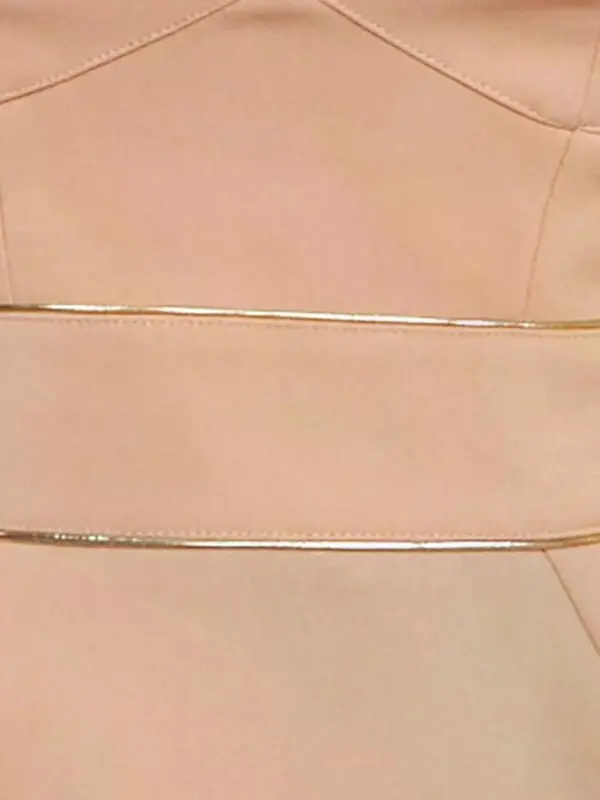 Elisabetta Franchi Mini Dress With Padded Shoulders And Piping Detail