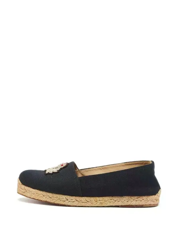 CHRISTIAN LOUBOUTIN Nanou Orlato Crest-patch Espadrilles - Blue