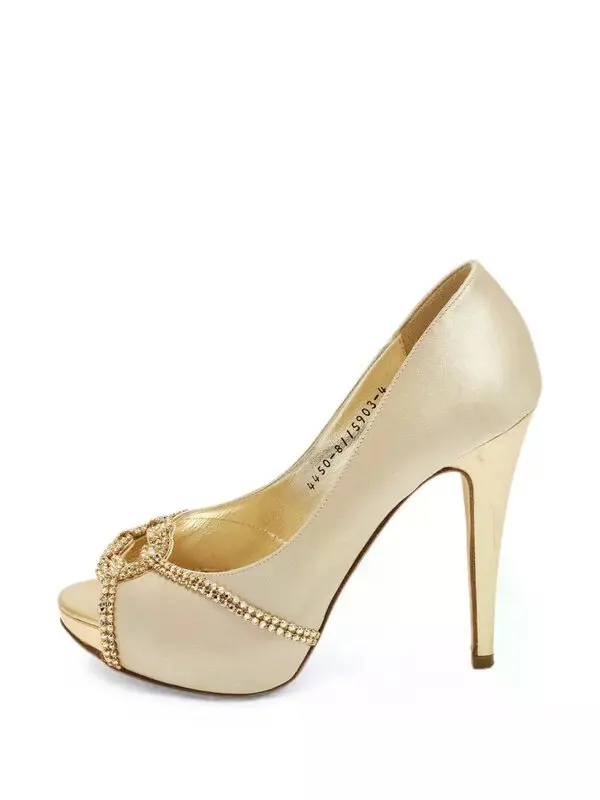 GINA Crystal-embellished Platform Pumps