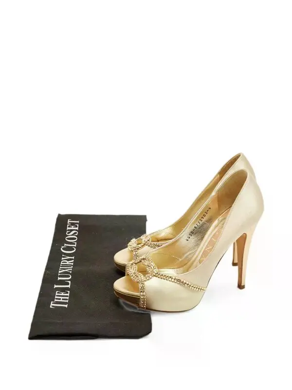 GINA Crystal-embellished Platform Pumps