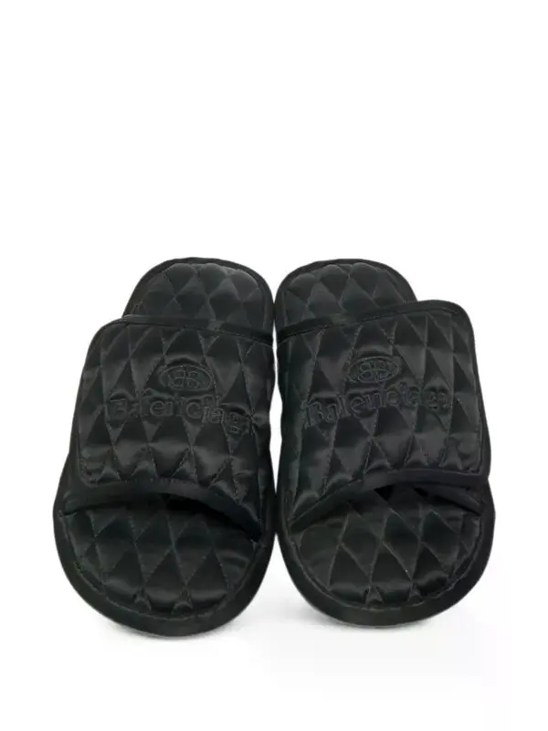 Balenciaga Quilted Satin Slides