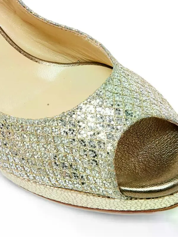 JIMMY CHOO Nova Peep-toe Heeled Pumps