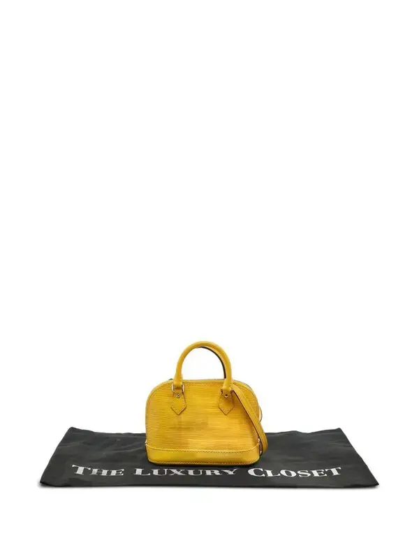 LOUIS VUITTON Alma Nano Epi Leather Tote Bag - Yellow