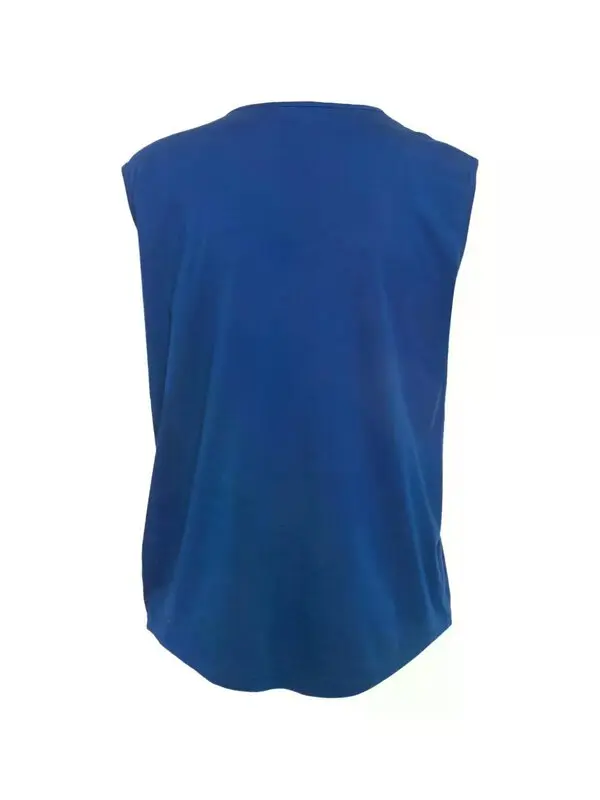 Balmain Logo-print Button-detail Tank Top