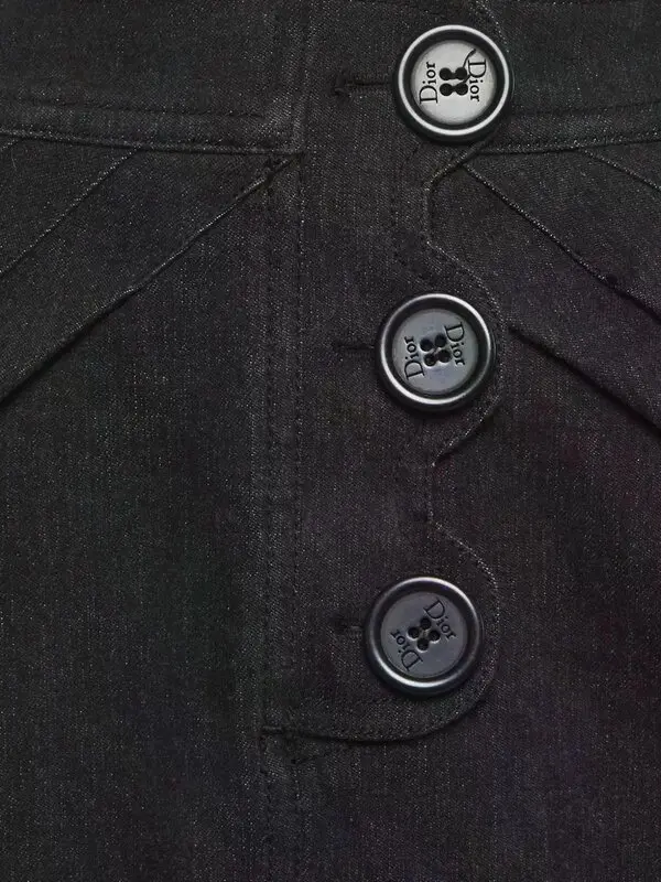 Dior Pleat-detail Mini Skirt
