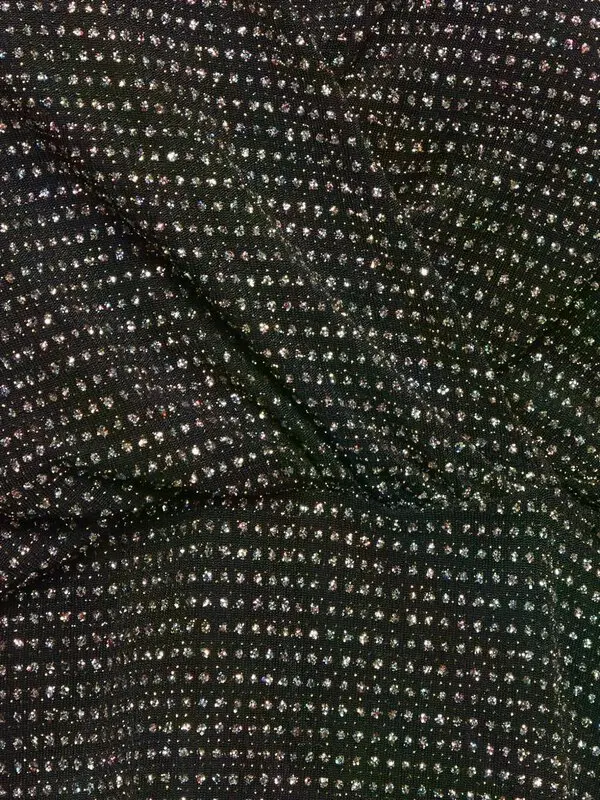 Just Cavalli Glitter-knit Faux-wrap Top