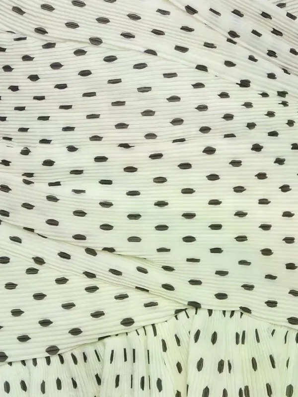 Zimmermann Polka-dot Plissé Mini Dress