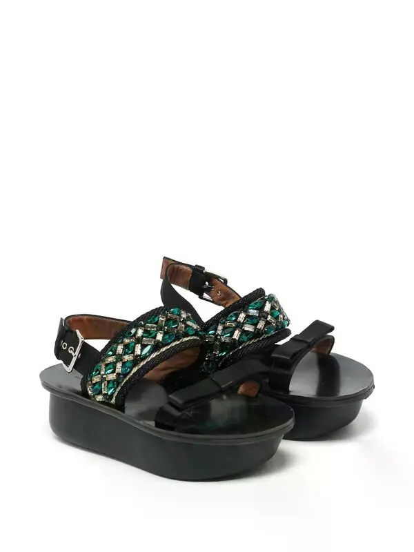 Marni Crystal-embellished Slingback Sandals