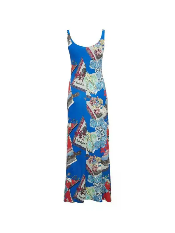 Etro Printed Maxi Dress - Blue