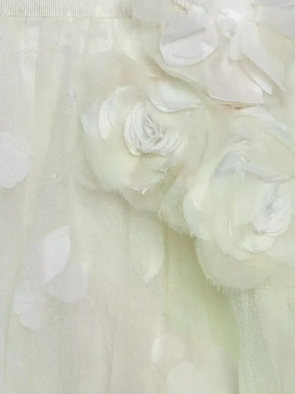 Elisabetta Franchi Floral-appliqué Balloon Skirt