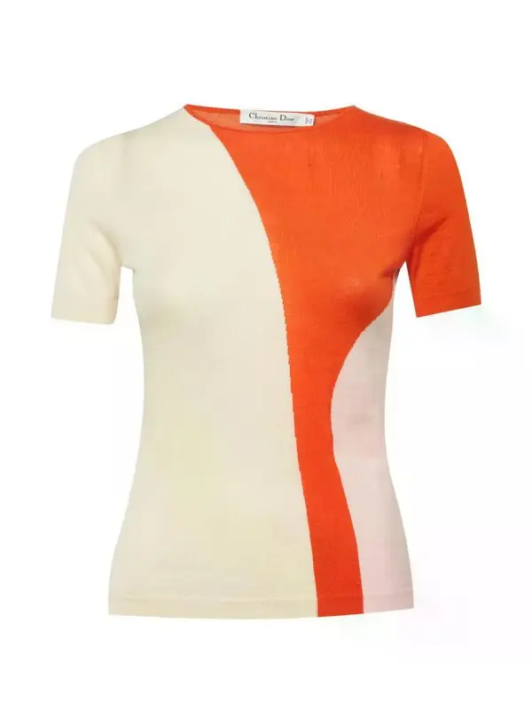 Dior Short-sleeve Knitted Wool T-shirt