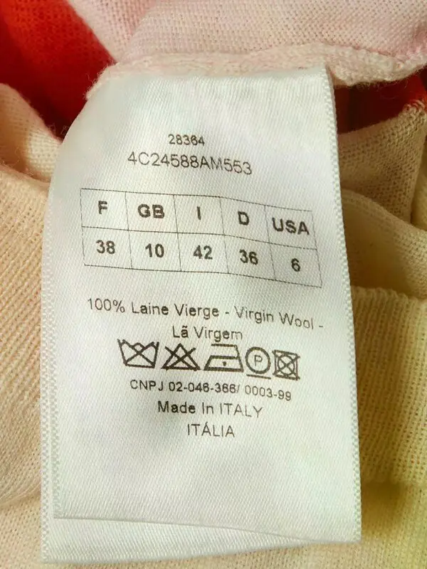 Dior Short-sleeve Knitted Wool T-shirt