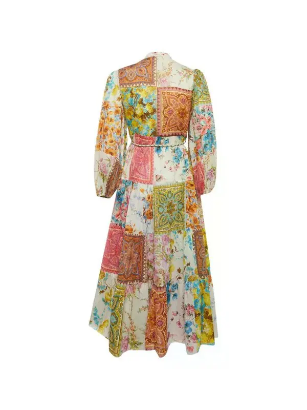 Zimmermann Halcyon Tiered Midi Dress