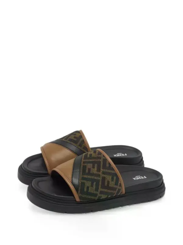 Fendi Ff Monogram Slide Sandals