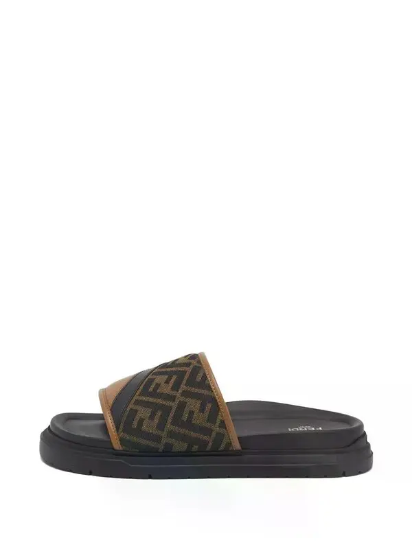Fendi Ff Monogram Slide Sandals