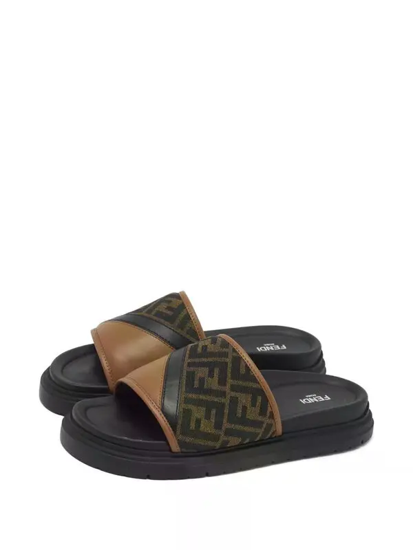 Fendi Ff Monogram Slide Sandals