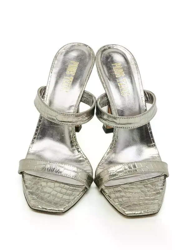 Paris Texas Tone Croc-embossed Open-toe Heeled Sandals