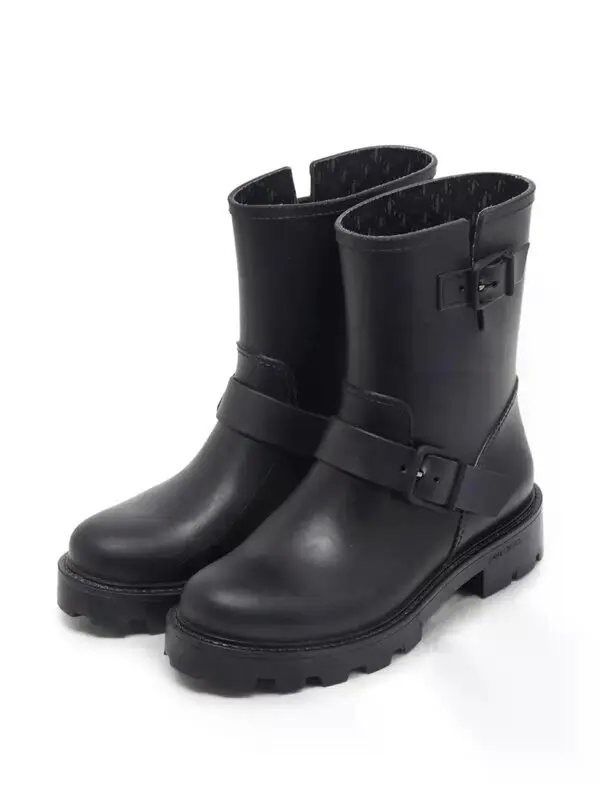 JIMMY CHOO Yael Buckled Rain Boots