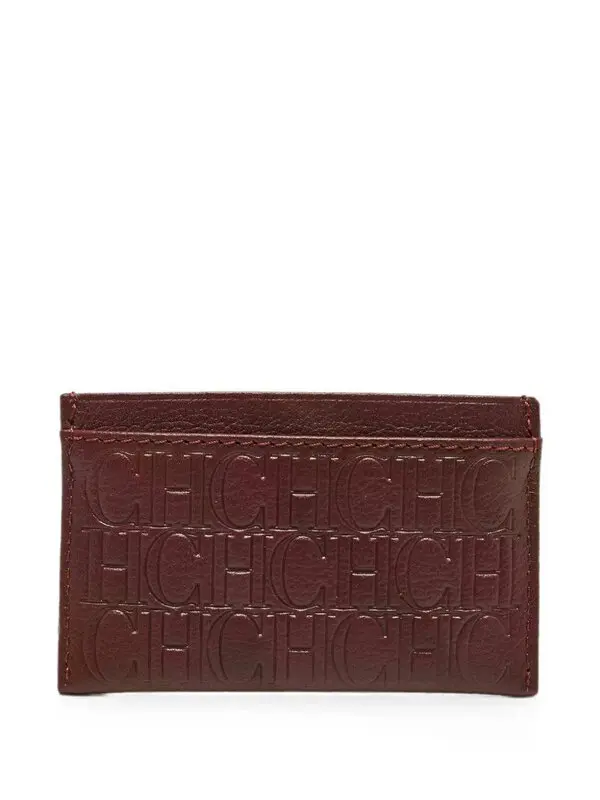 Carolina Herrera Monogram Embossed Card Holder