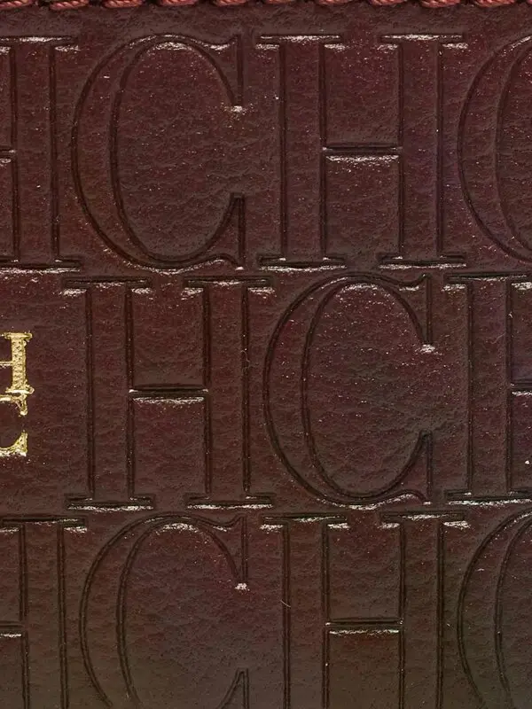 Carolina Herrera Monogram Embossed Card Holder