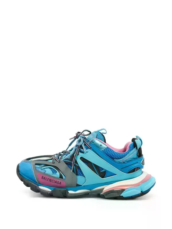 Balenciaga Track Mesh Panel Lace-up Sneakers - Blue