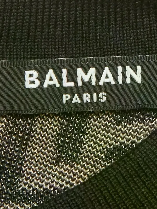 Balmain Monogram Knitted Midi Dress