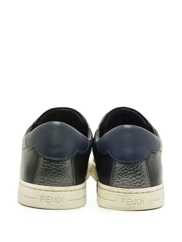 Fendi Rockoclick Scalloped Slip-on Sneakers