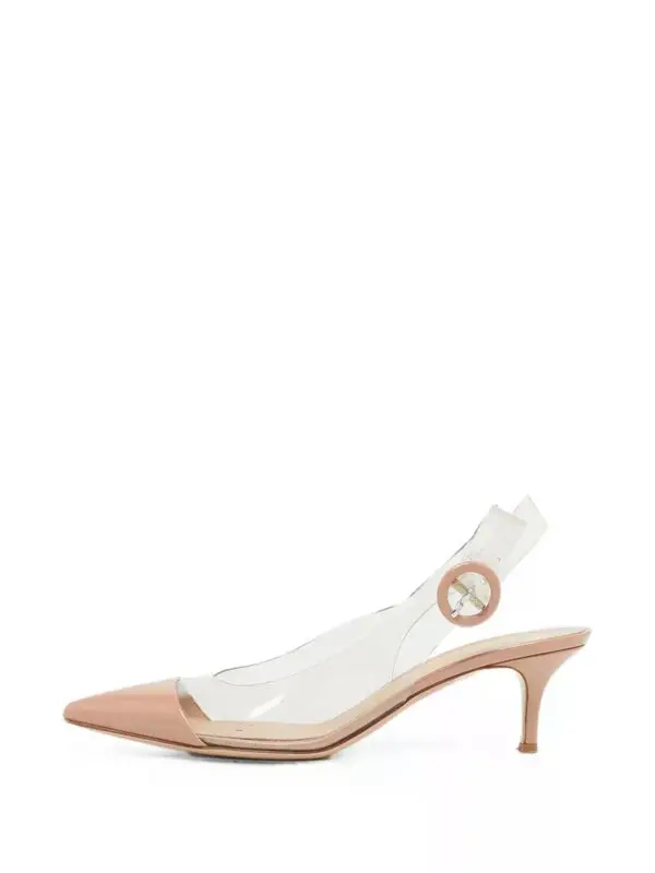 GIANVITO ROSSI Alice Slingback Pumps - Neutrals