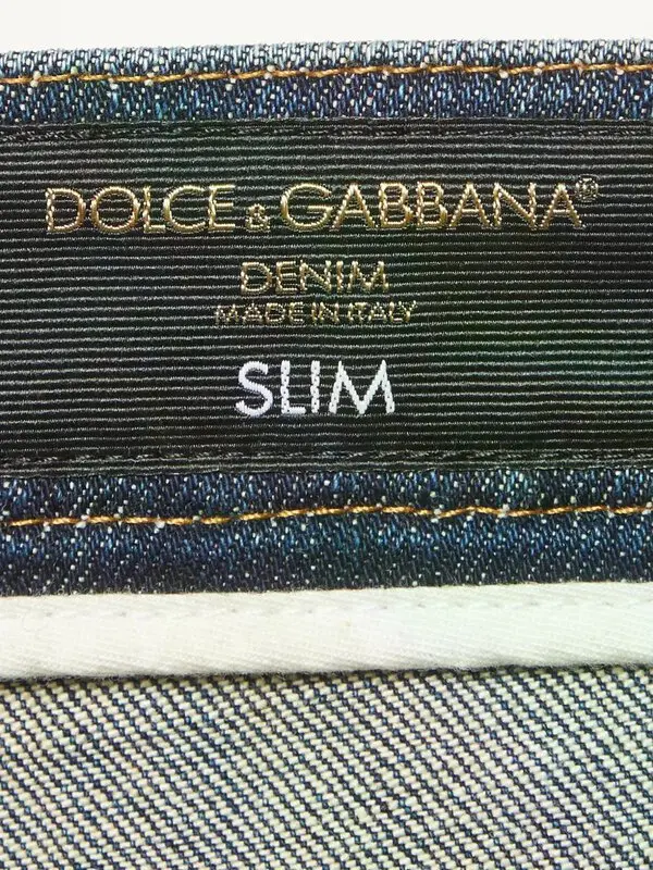 Dolce & Gabbana Faded Slim-fit Jeans
