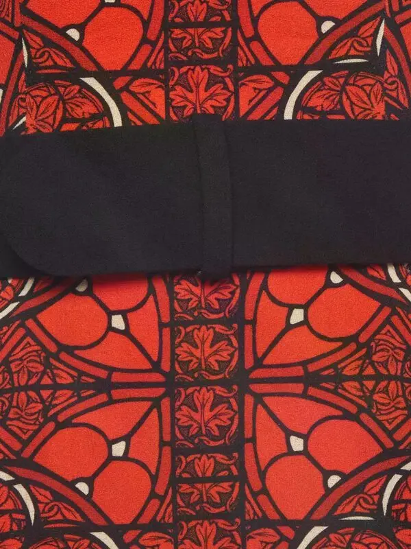 Alexander McQueen Mini Kaleidoscope-print Belted Dress