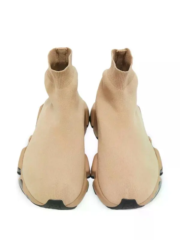 Balenciaga Speed Knit High Top Sneakers - Neutrals