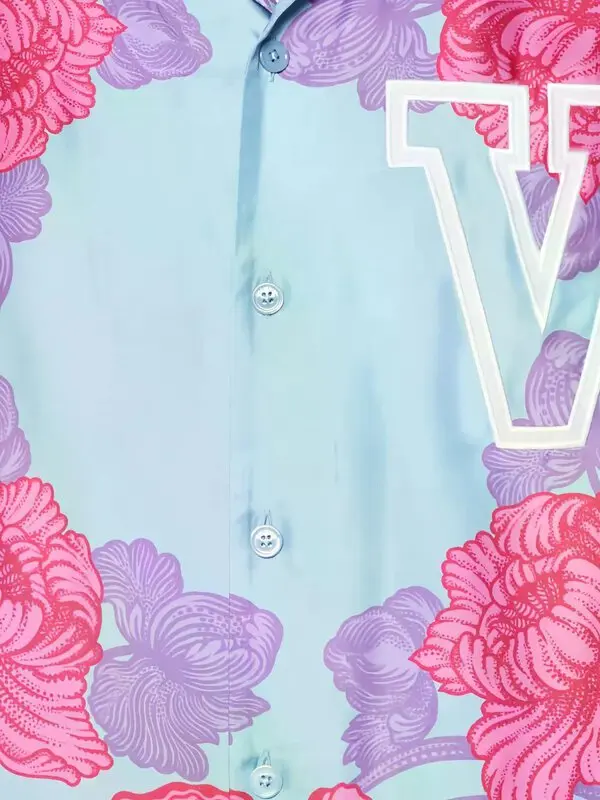 Versace Americana-fit Floral-print Shirt