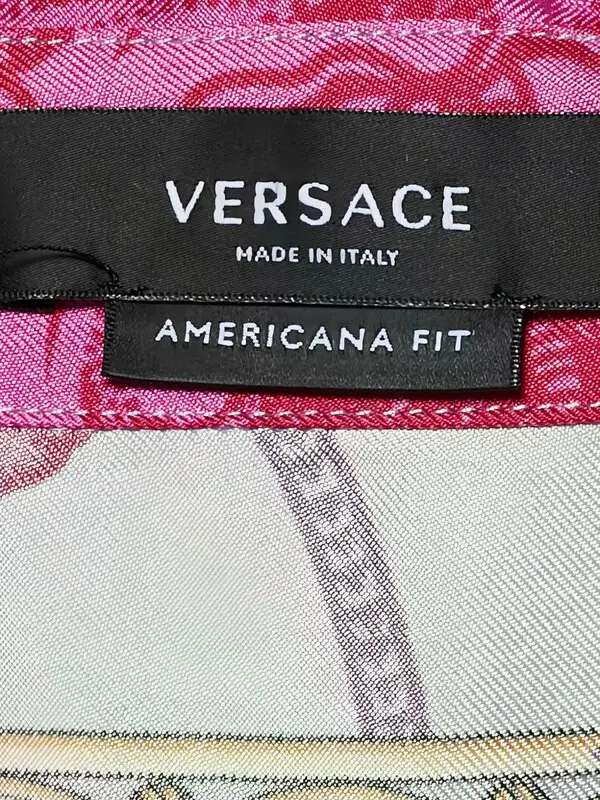 Versace Americana-fit Floral-print Shirt