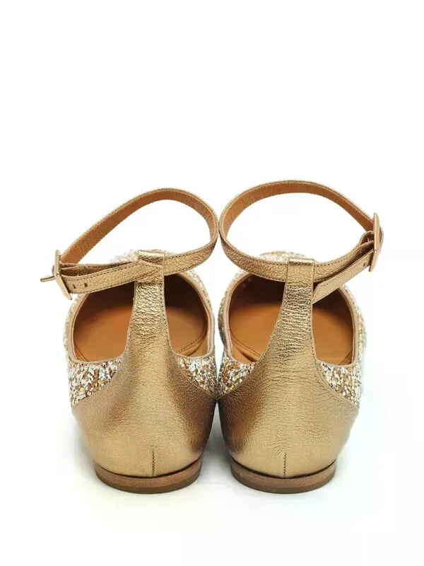 Chloé Glitter Detail Ballet Flats