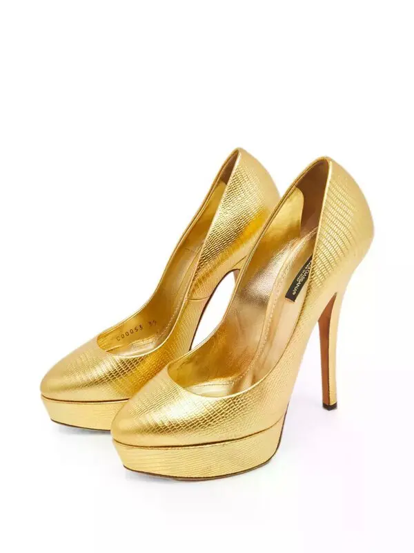 Dolce & Gabbana Lizard-embossed Platform Pumps