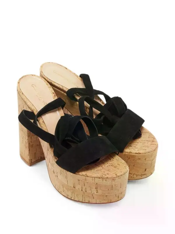 GIANVITO ROSSI Cork Platform Sandals