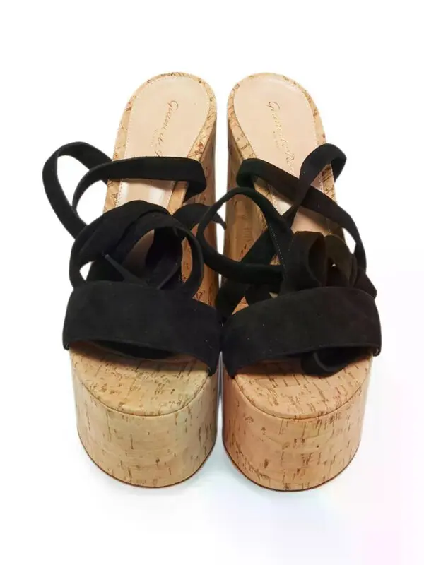 GIANVITO ROSSI Cork Platform Sandals