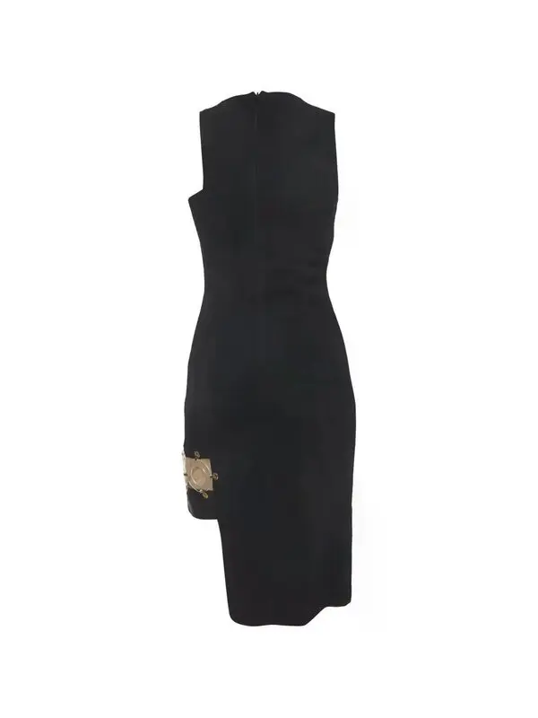 Versace Embellished-sleeveless Mini Dress