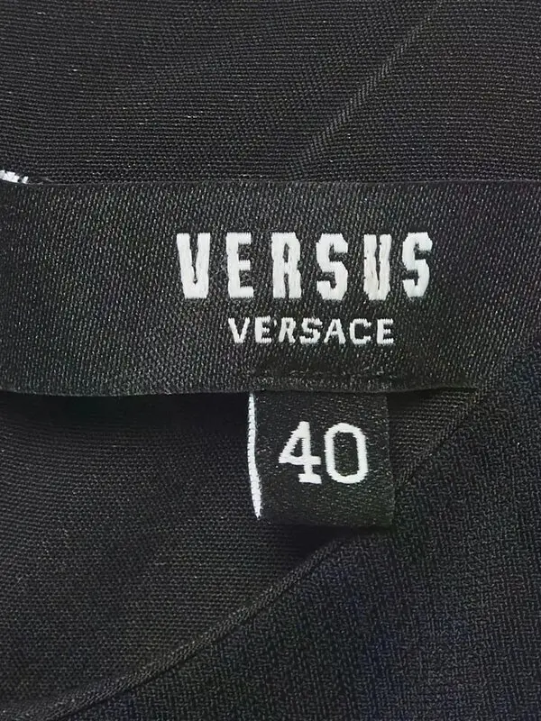 Versace Embellished-sleeveless Mini Dress