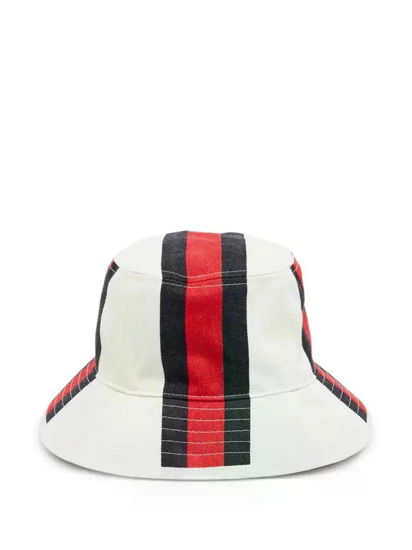 Gucci Web Stripe Bucket Hat - Neutrals