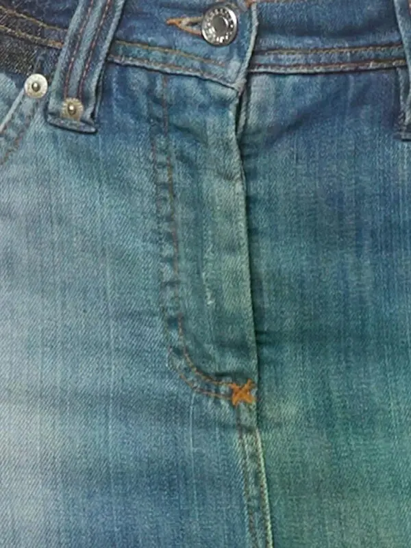 Dolce & Gabbana Faded Denim Pencil Skirt