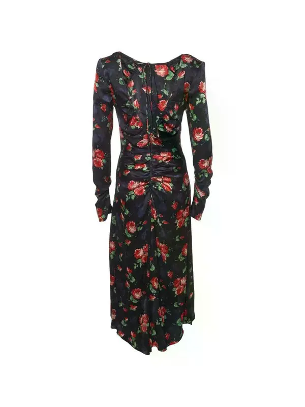 Magda Butrym Floral-print Jacquard Midi Dress