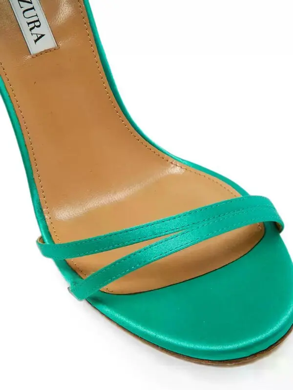 AQUAZZURA Concerto Feather-detail Heeled Sandals