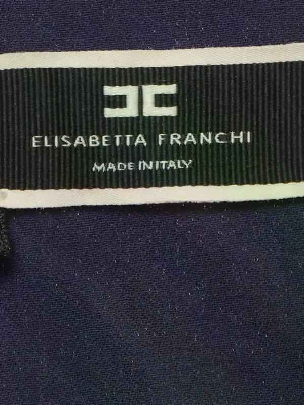 Elisabetta Franchi Draped Long-sleeve Bodysuit