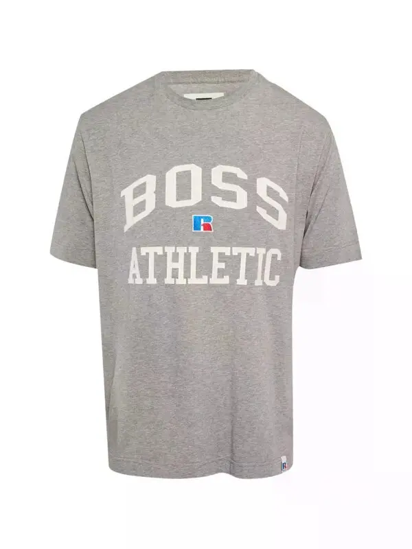 BOSS Logo-appliqué T-shirt - Grey