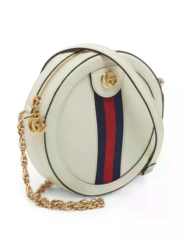 Gucci Ophidia Round-shape Leather Shoulder Bag