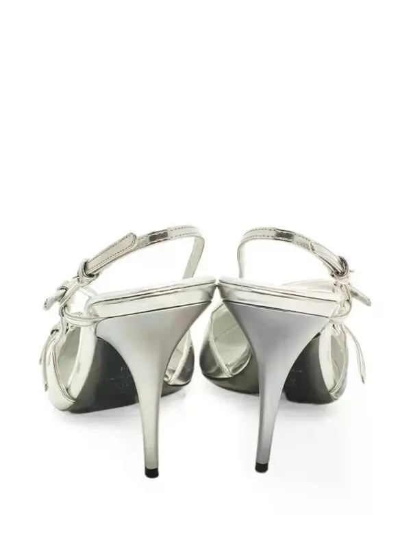 Miu Miu Multi-buckle Slingback Pumps - Silver