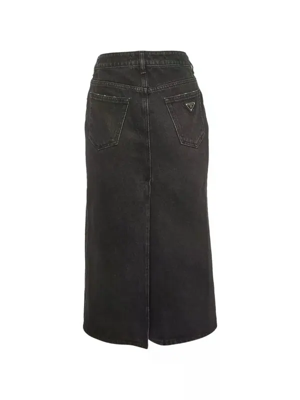 Prada Denim Midi Skirt